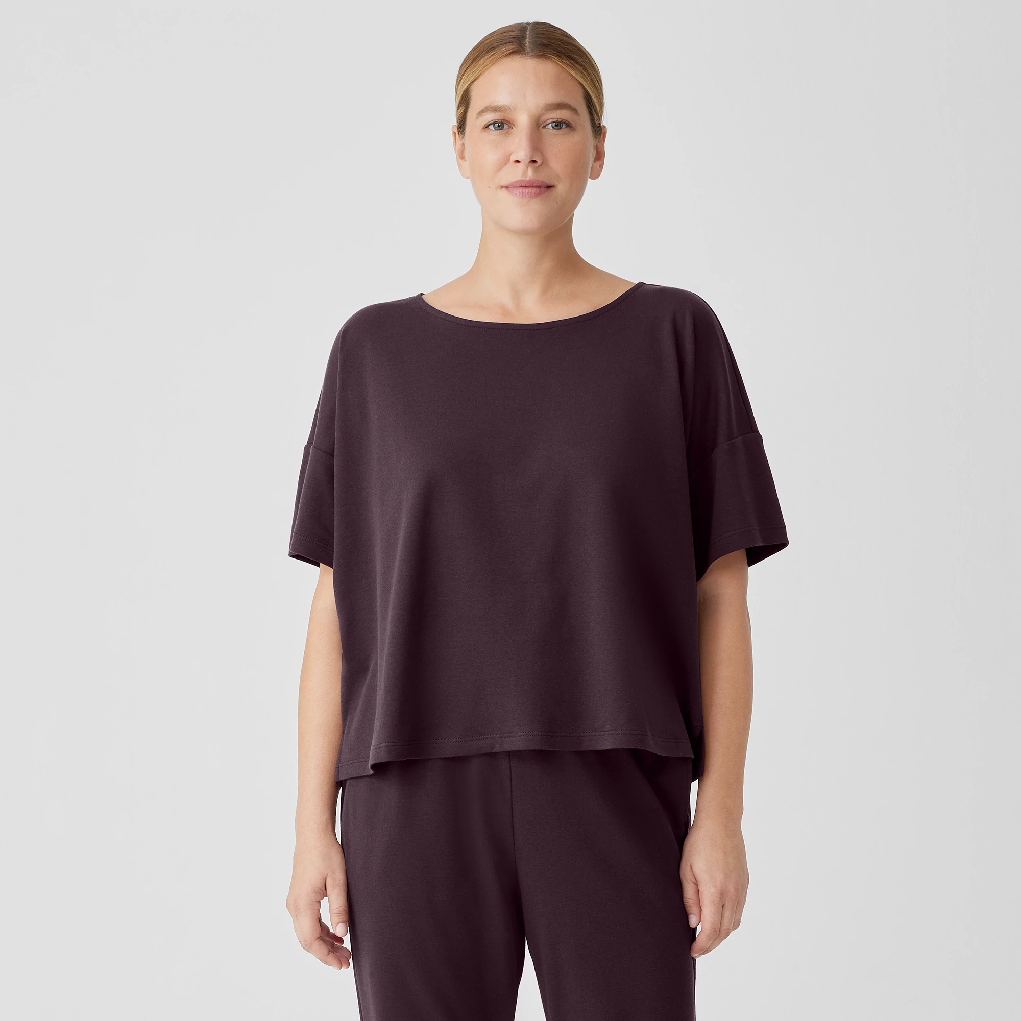 Organic Cotton Interlock Sleep Tee | EILEEN FISHER