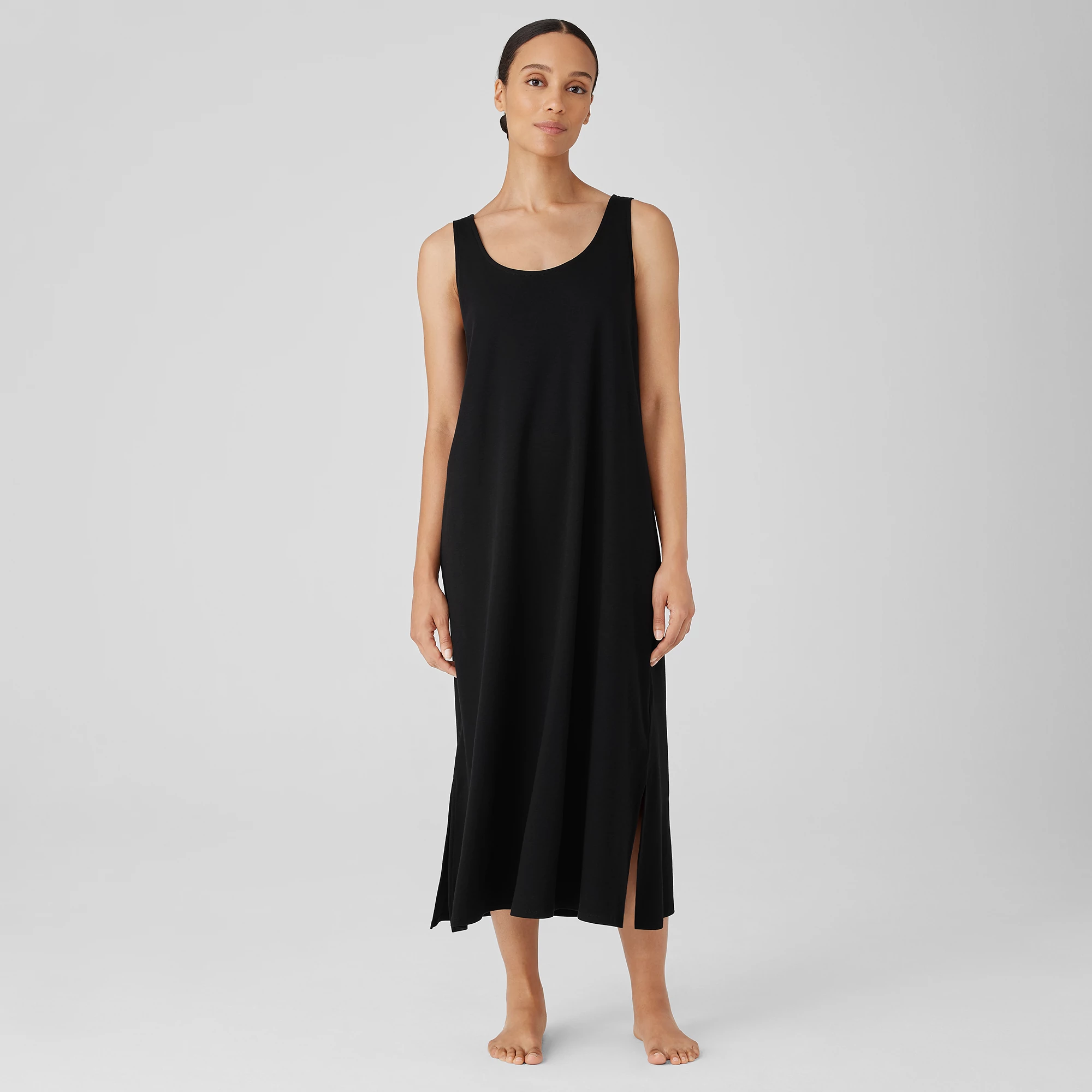 Organic Cotton Interlock Tank Sleep Dress | EILEEN FISHER