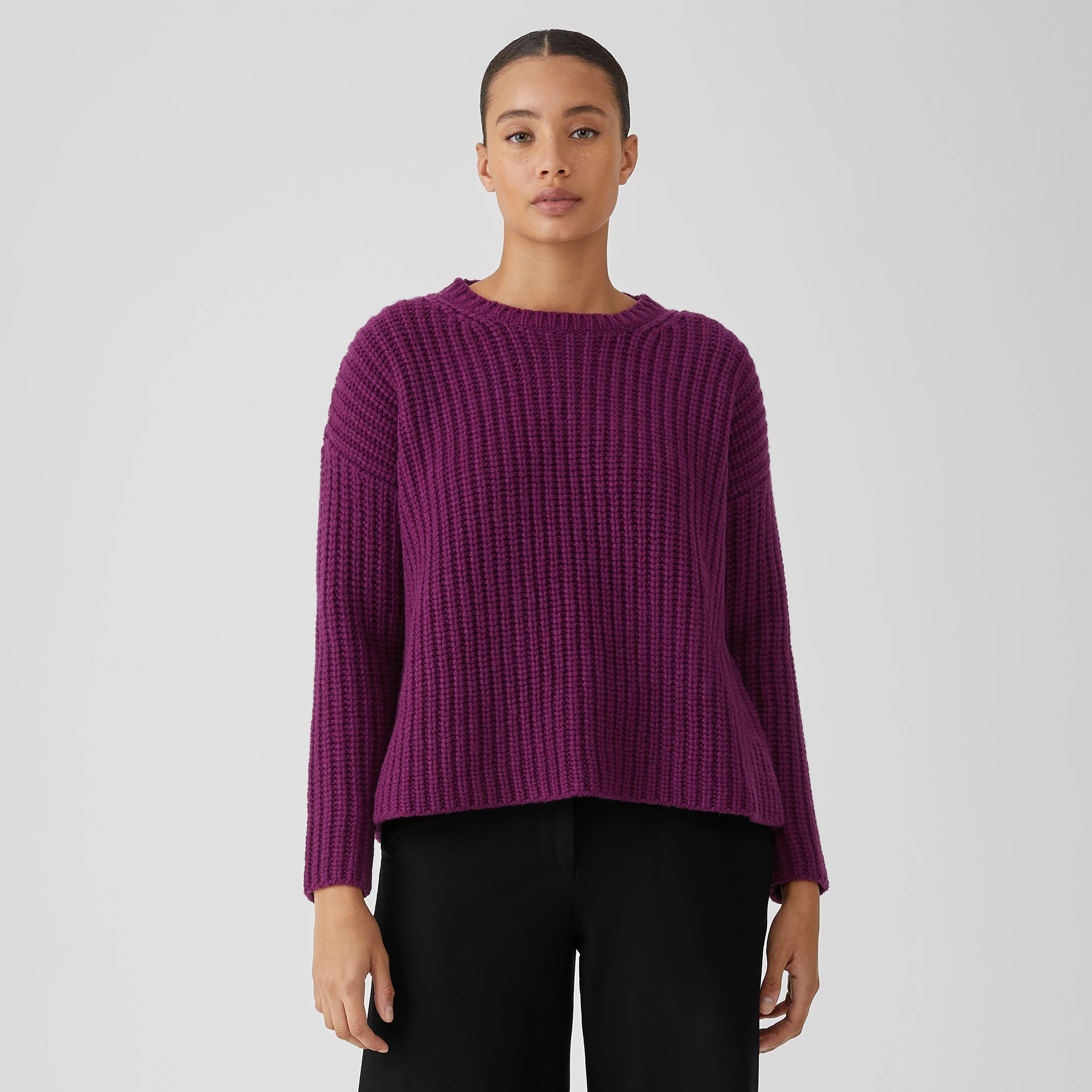 Recycled Cashmere Wool Box-Top | EILEEN FISHER