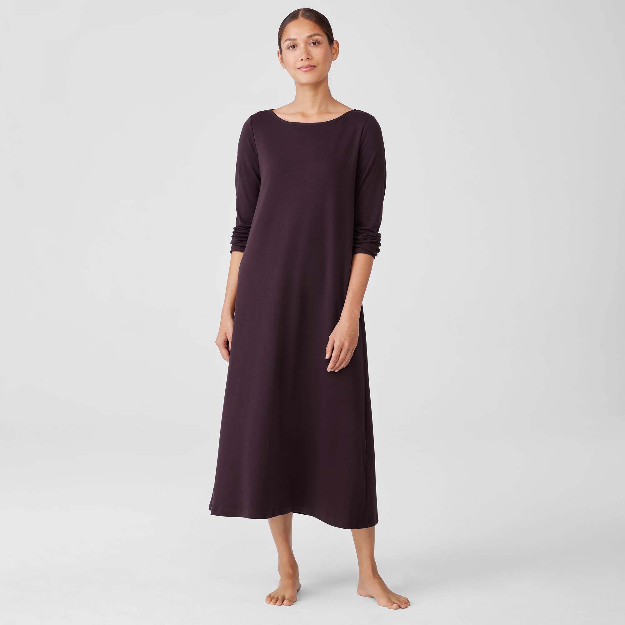 Organic Cotton Interlock Sleep Dress | EILEEN FISHER
