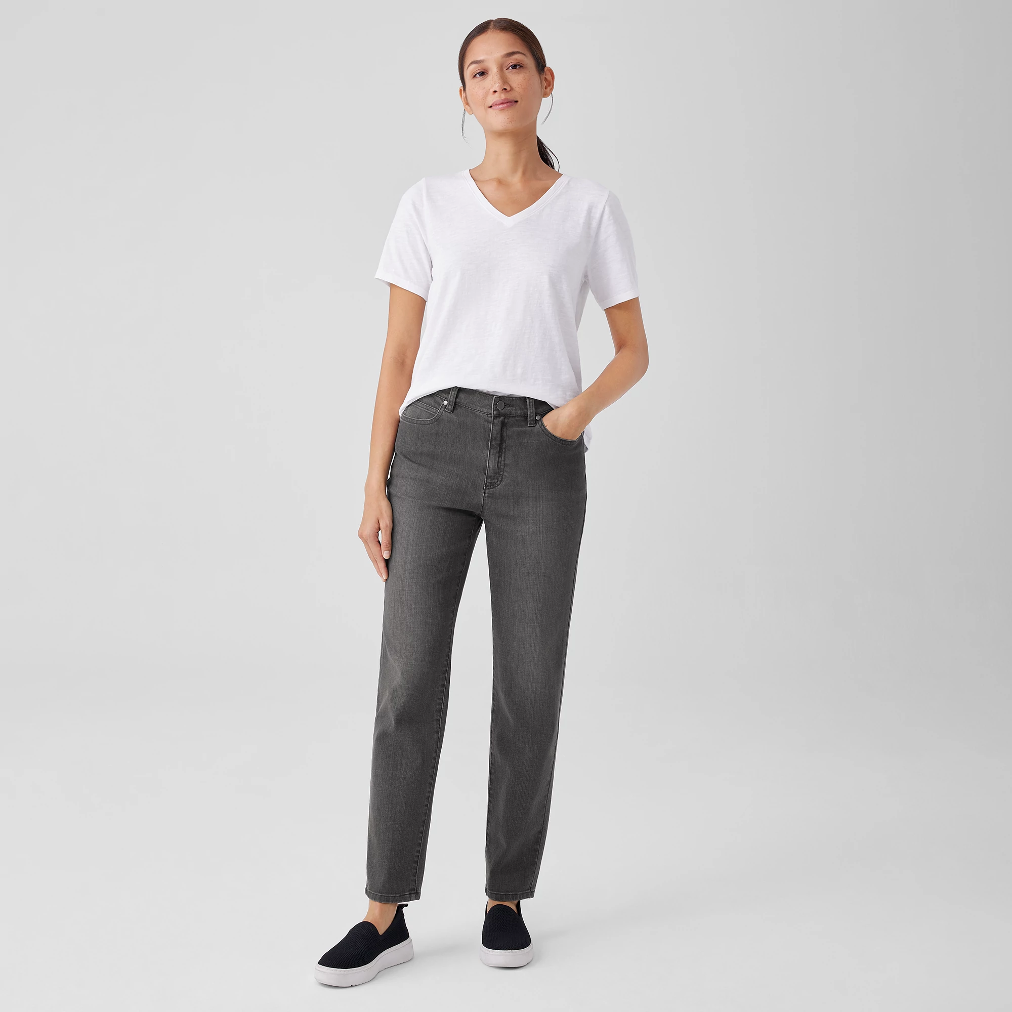 Organic Cotton Stretch Slim Jean | EILEEN FISHER