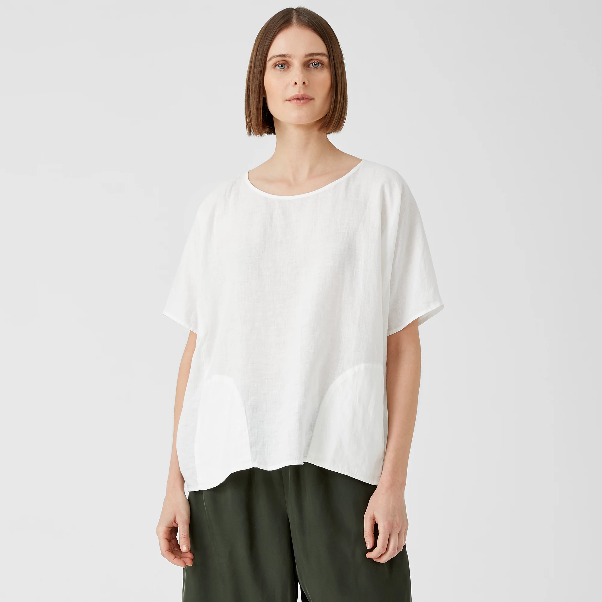 Organic Handkerchief Linen Top | EILEEN FISHER