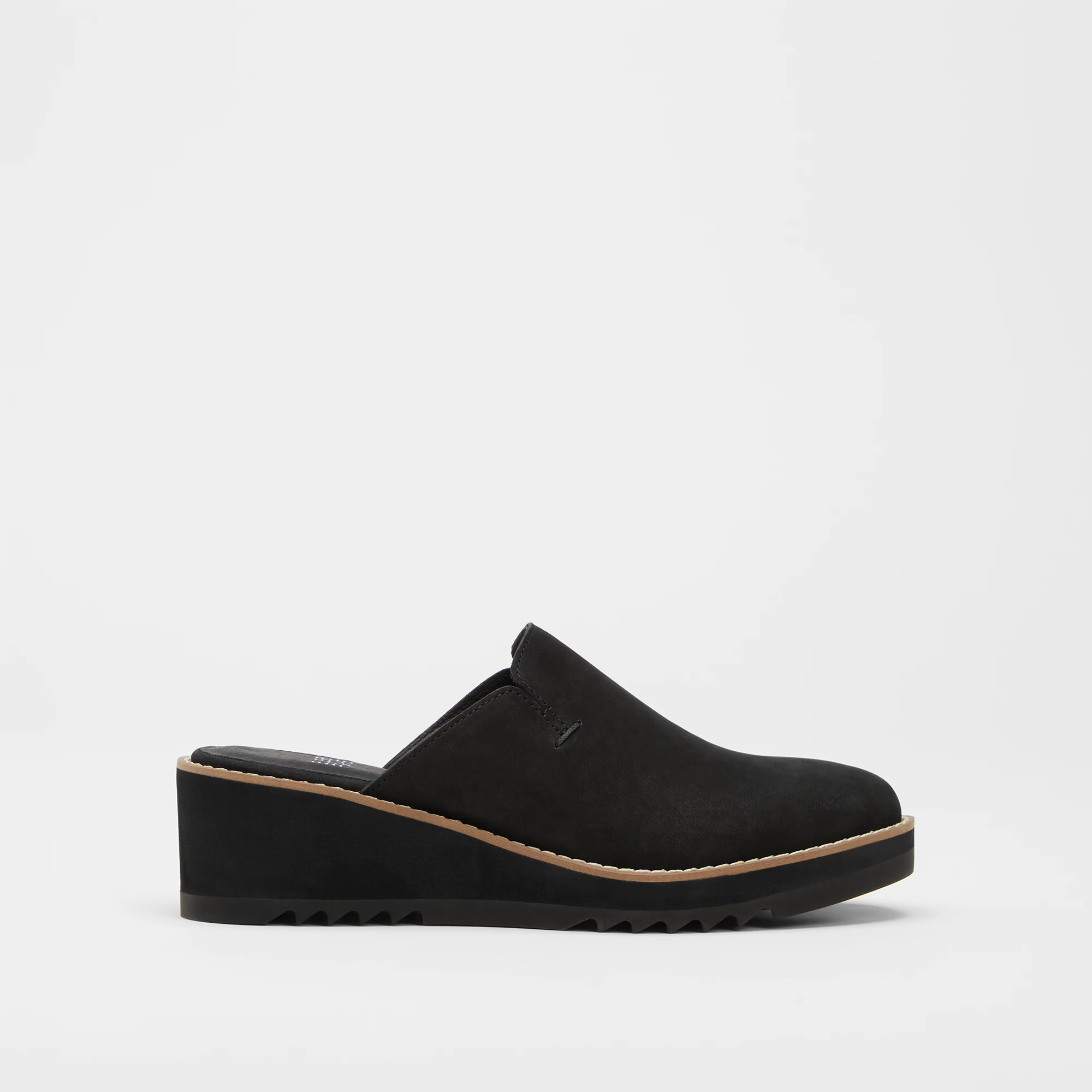 Loti Tumbled Nubuck Wedge Mule | EILEEN FISHER