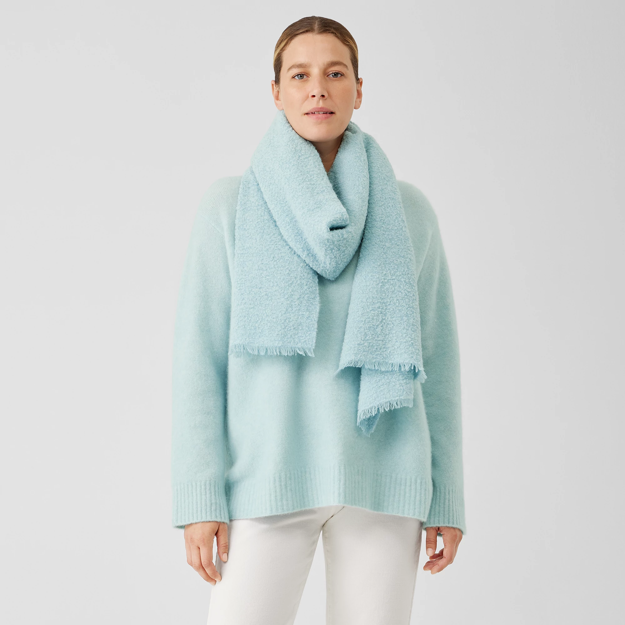 Fluffy Boucle Scarf | EILEEN FISHER