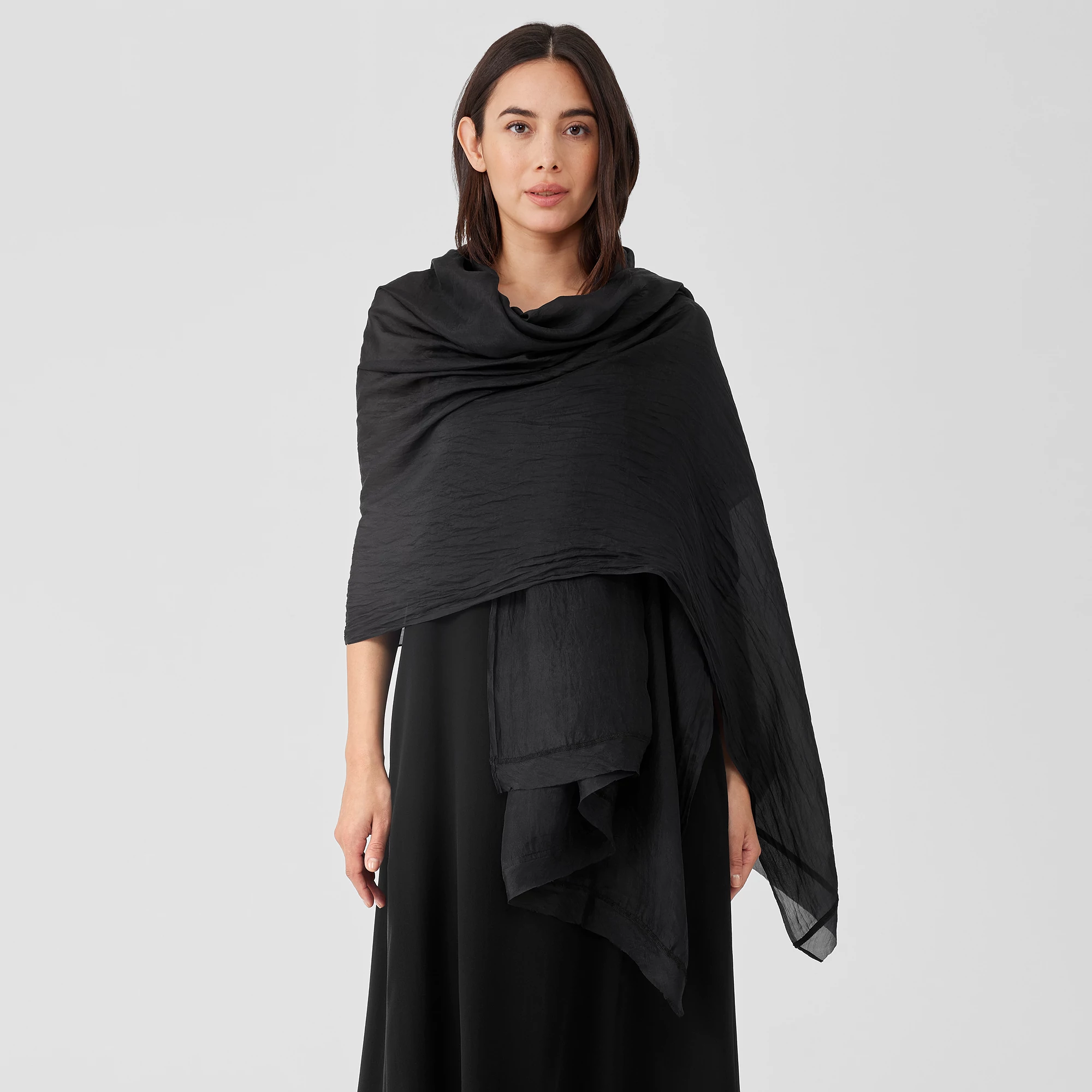 Washed Silk Parachute Scarf | EILEEN FISHER
