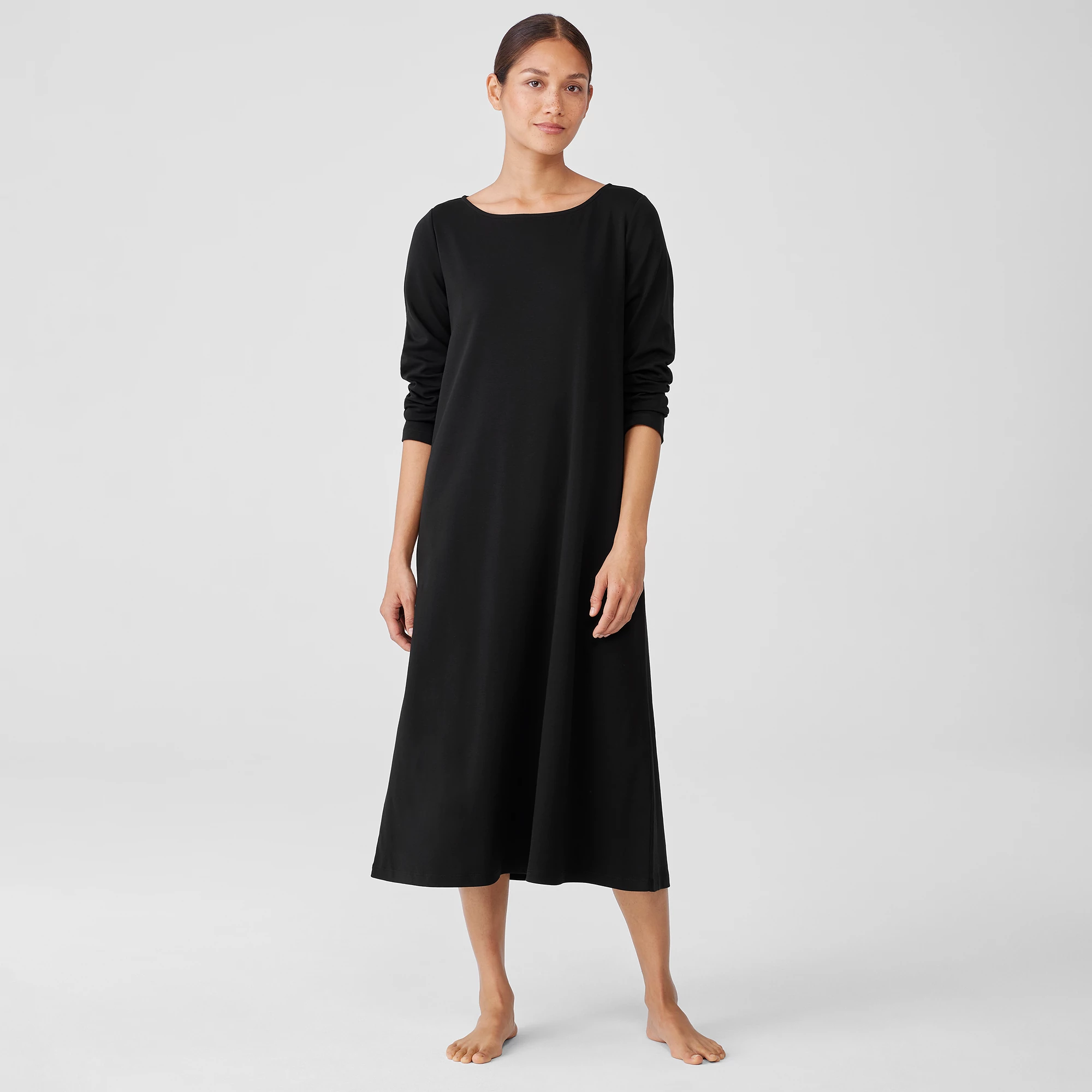 Organic Cotton Interlock Sleep Dress | EILEEN FISHER