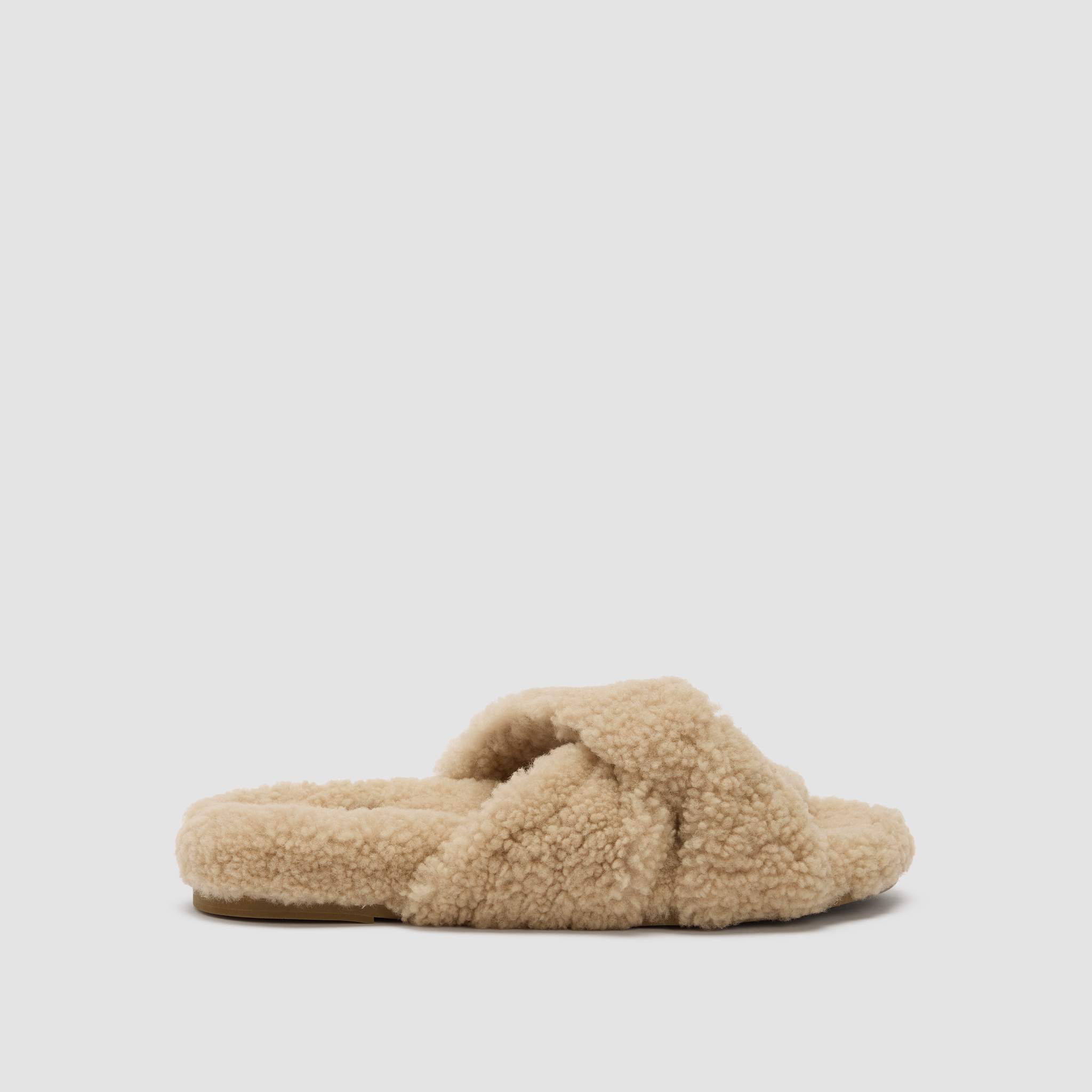 Dello Shearling Slide Sandal | EILEEN FISHER