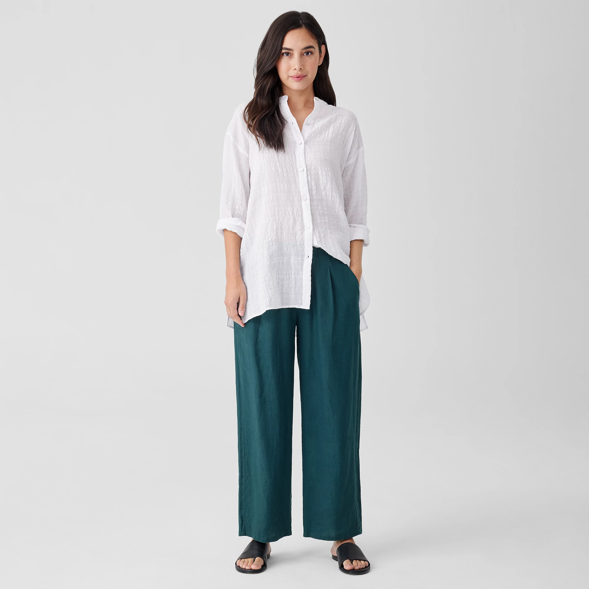 Organic Linen Lantern Pant | EILEEN FISHER