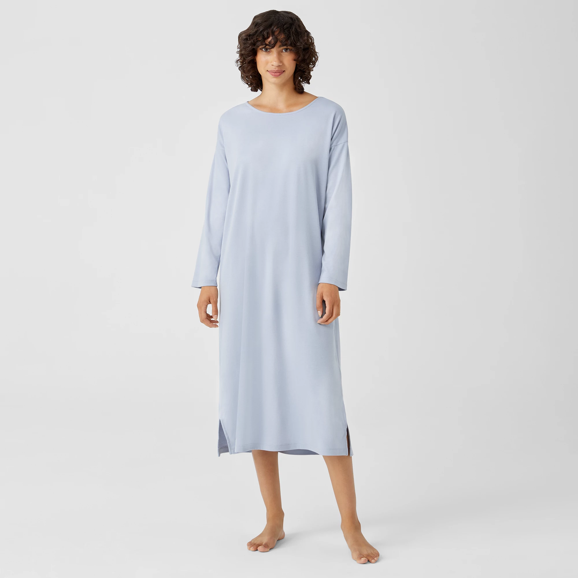 Cozy Organic Cotton Interlock Dress | EILEEN FISHER