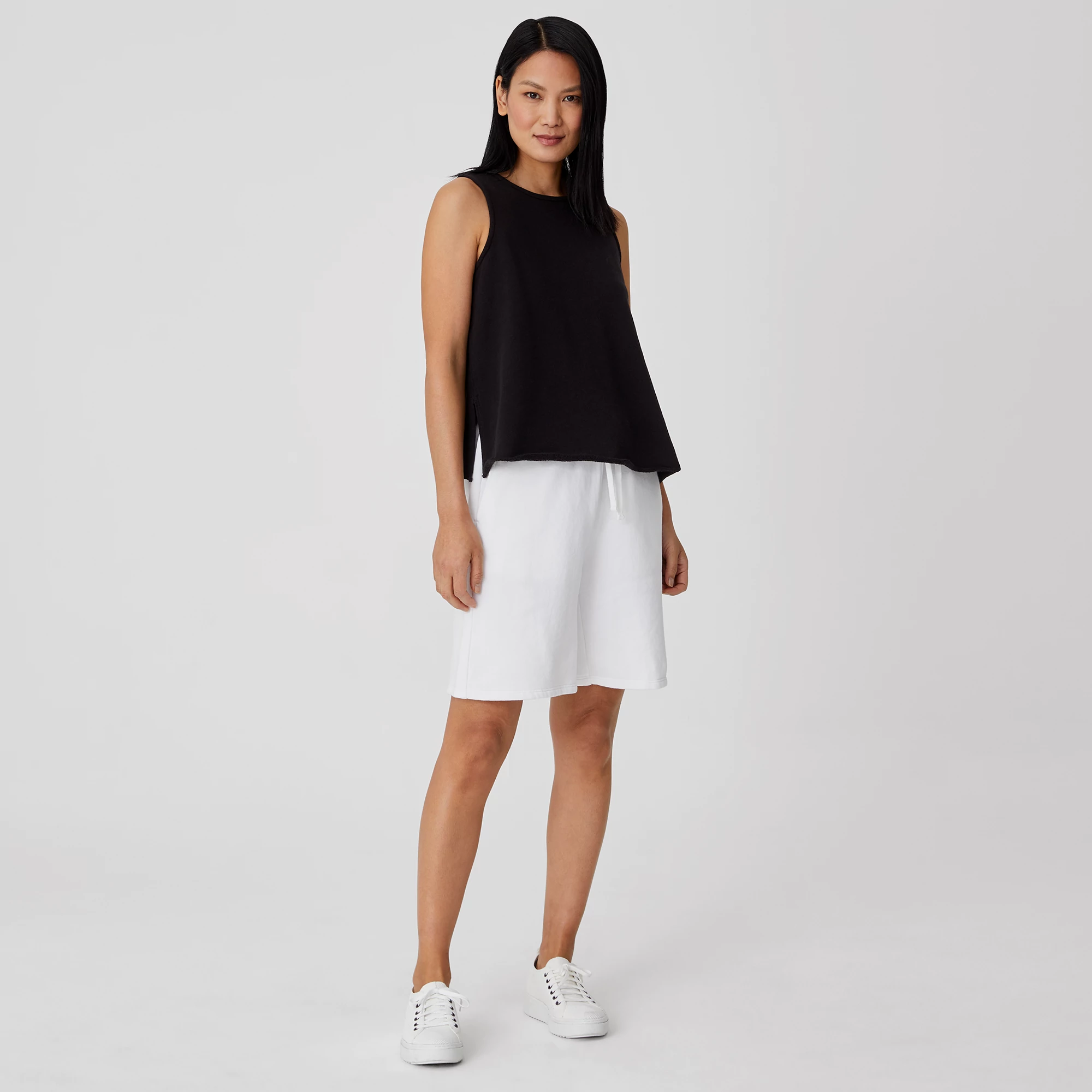 Organic Cotton French Terry Shorts | EILEEN FISHER