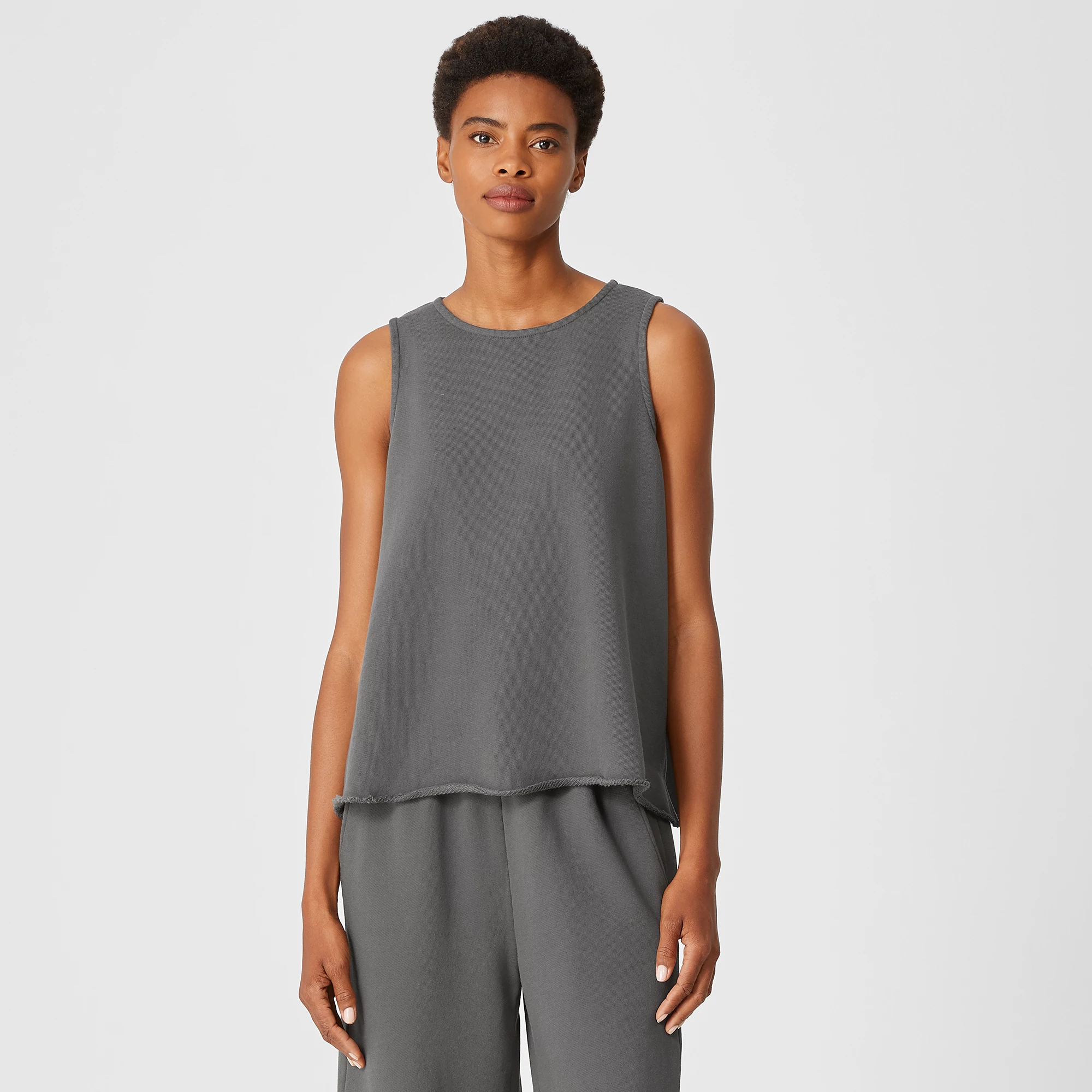 Organic Cotton French Terry Tank | EILEEN FISHER