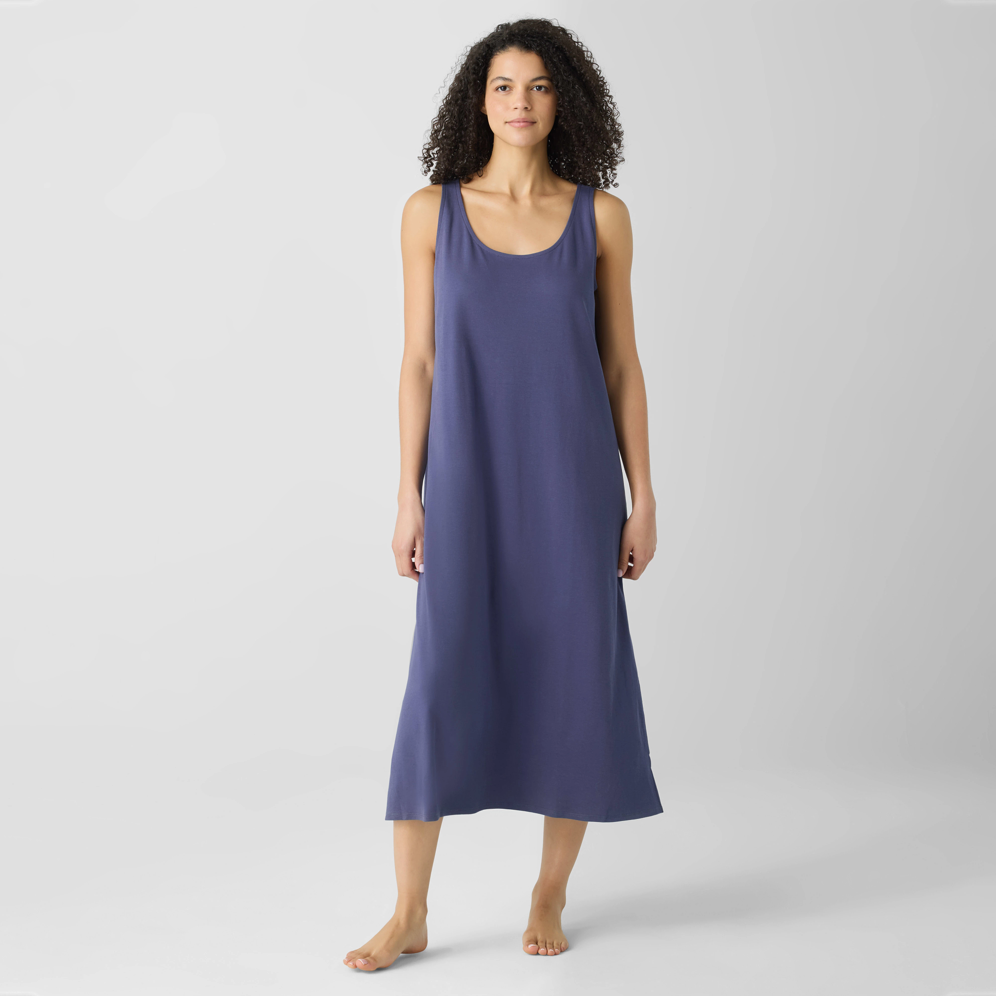 Organic Cotton Interlock Tank Sleep Dress | EILEEN FISHER