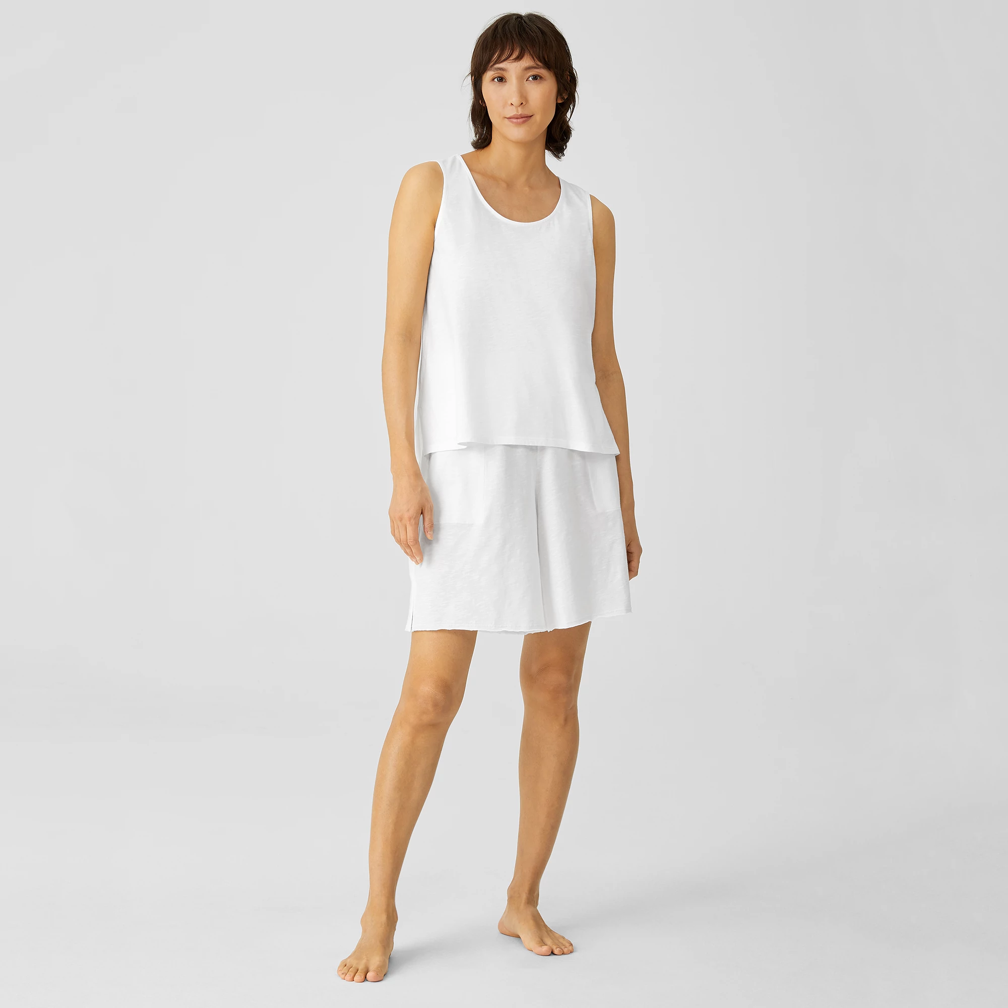 Slubby Organic Cotton Sleep Shorts | EILEEN FISHER