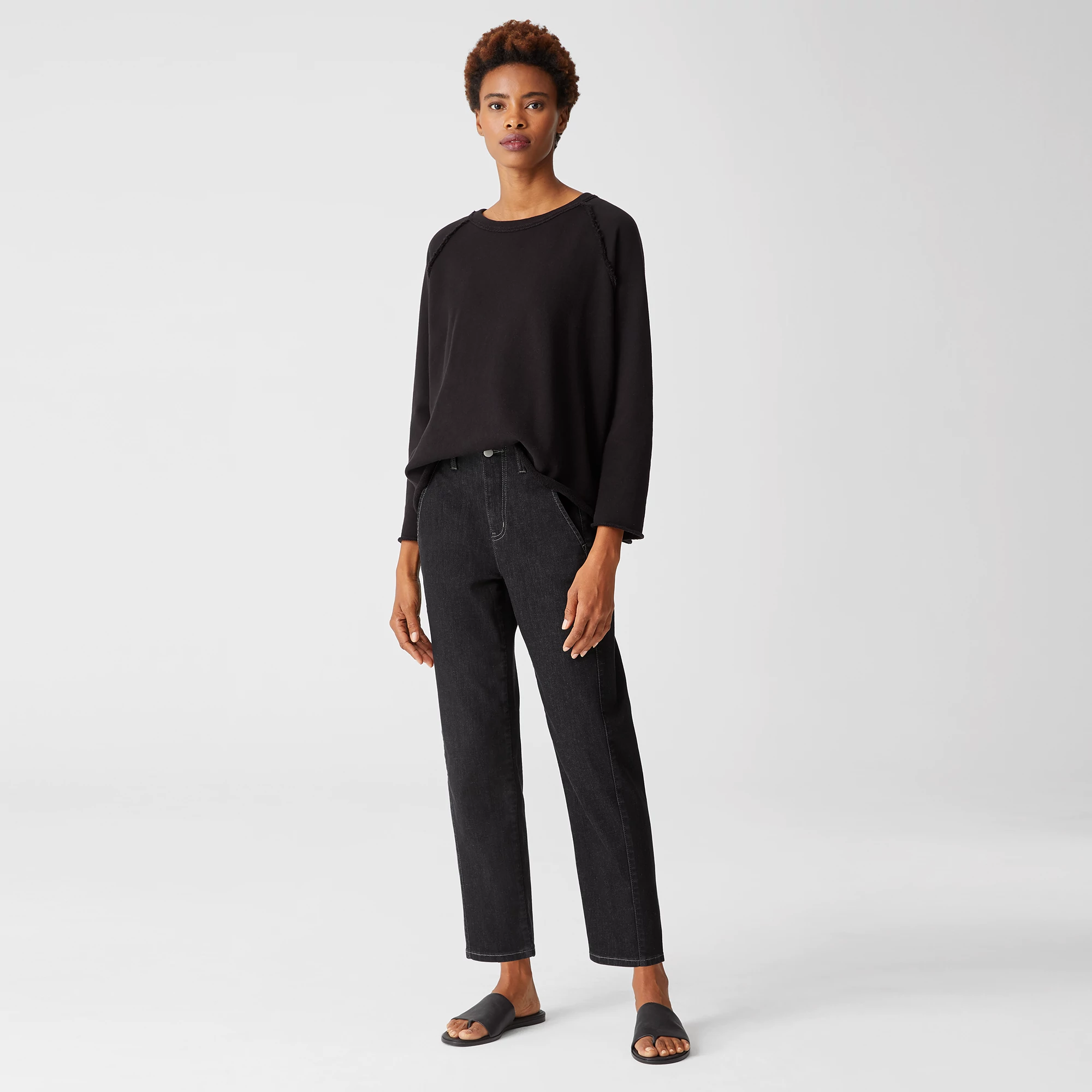 Organic Cotton Stretch Ankle Jean | EILEEN FISHER